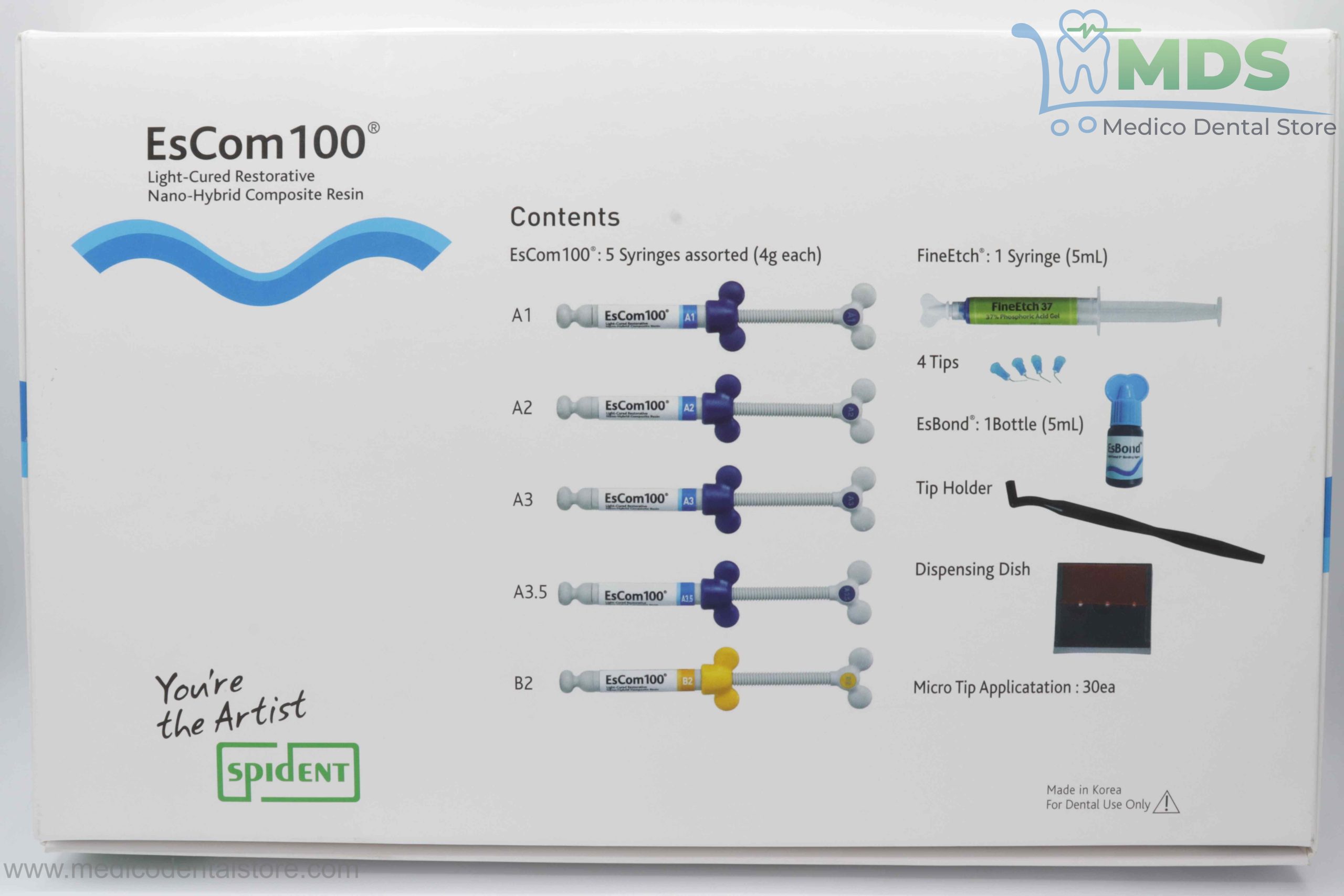 Composite Coffret EsCom 100 05 Seringues – MedicoDentalStore